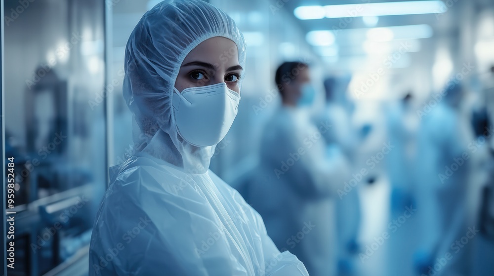 Healthcare worker in PPE during a medical crisis. Healthcare ...