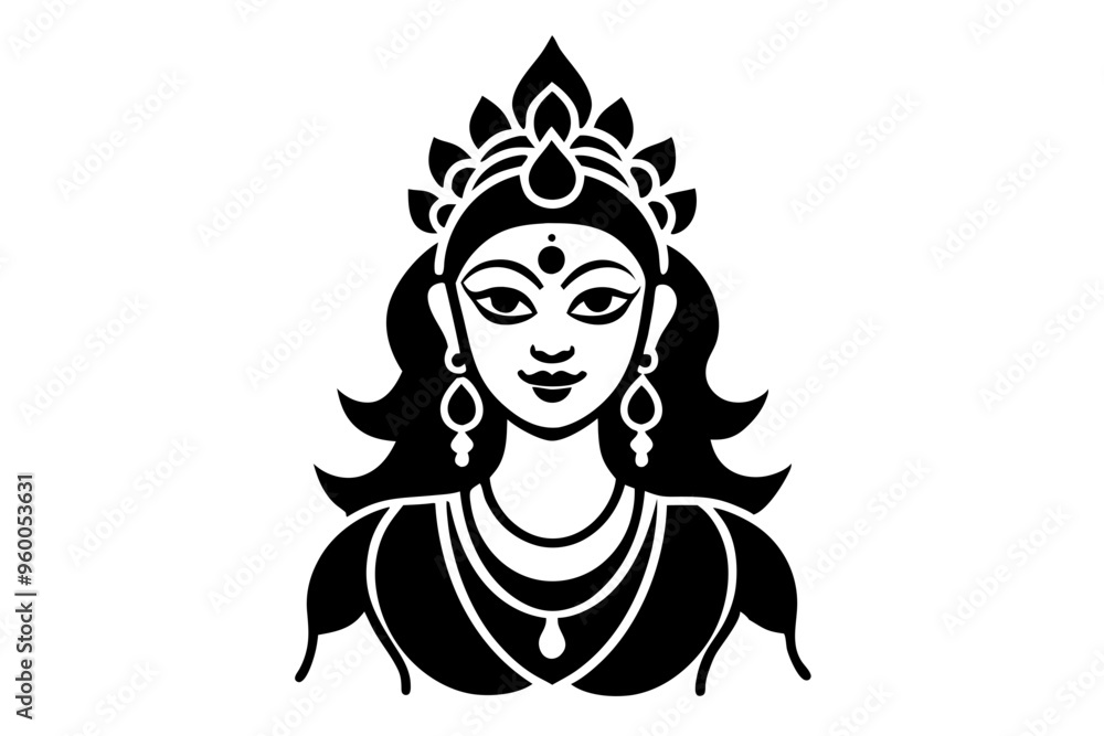 durga puja isolated icon. simple element illustration from india ...