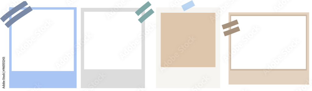template polaroid photography background for design vector template ...