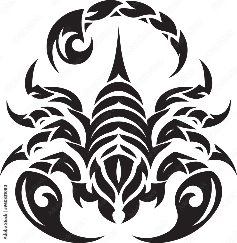 scorpion vector art,graphics scorpion icon set,vintage illustration ...