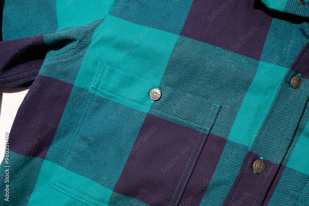 Kent, uk 01.01.2024 Stan Ray Flannel Check Shirt Over shirt Shacket ...