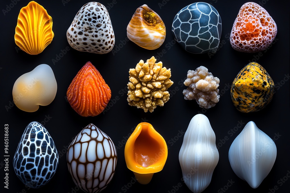 Magnified sand grains, tiny particles, diverse shapes unveil the ...
