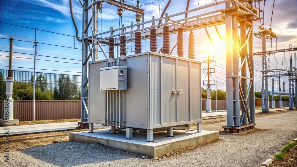 power utility, electrical engineering, low angle, circuit, current ...