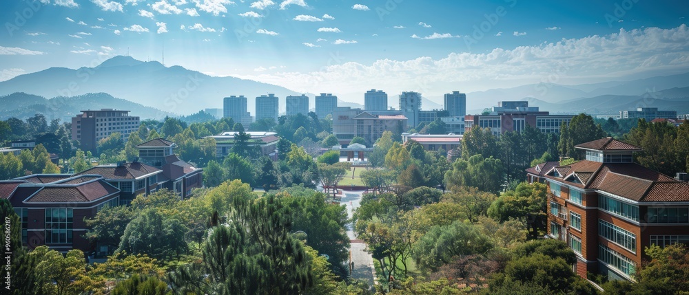 Expansive University Campus Blending Modern and Traditional ...