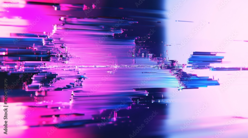 Grunge antique analog display interference grain, retro video ...