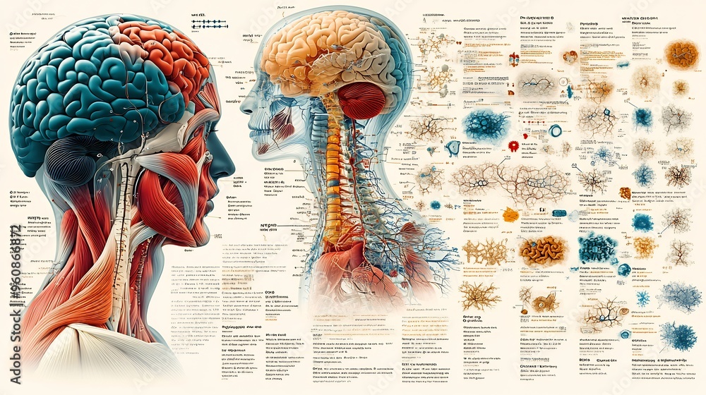 Infographic illustrating the major systems of the human body skeletal ...