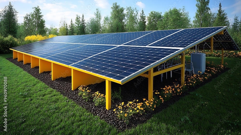 Stock-Foto „How Solar Panels Work detailed diagram showing the ...