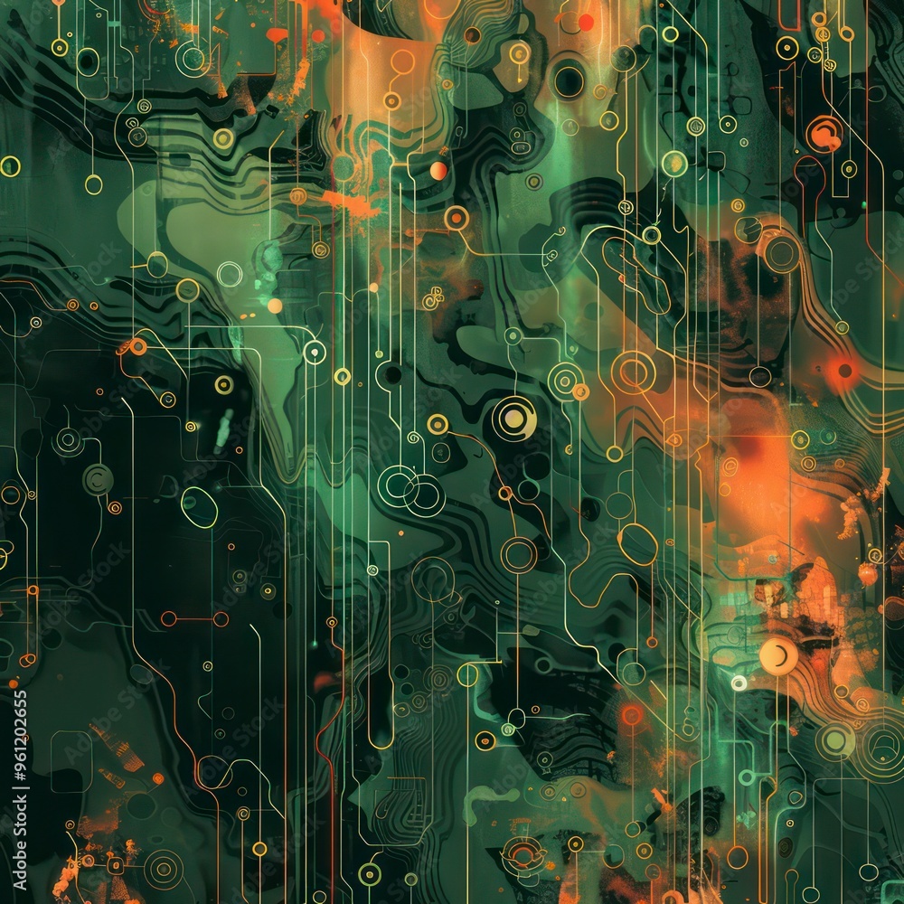 abstract dynamic space background Stock Illustration | Adobe Stock