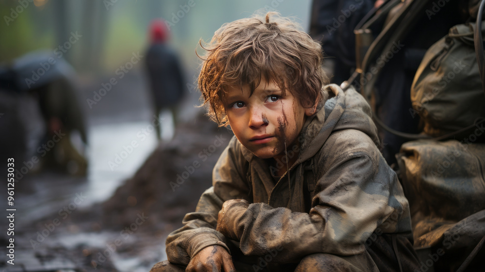 Homeless child crying for his family / Military soldiers killed her ...