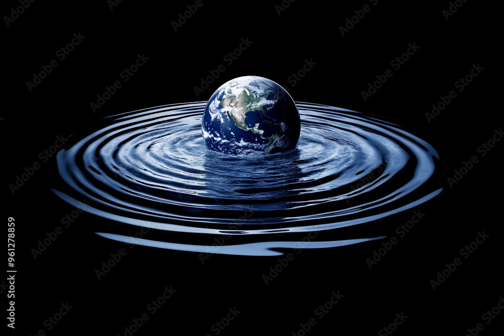 Earth’s Lifeline: Protecting Our Water: This image highlights the vital ...