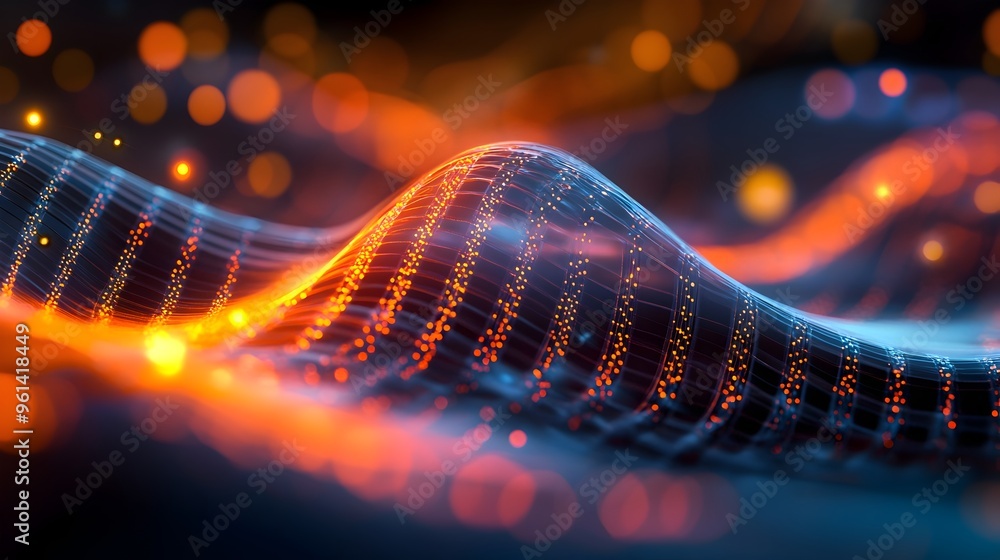 Holographic visualization depicting the wave particle duality of ... Holographic visualization depicting the wave particle duality of ...