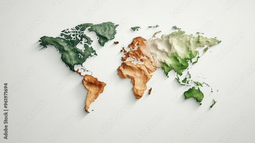 Heatmap of a countrys drought conditions, with brown and red shades ...