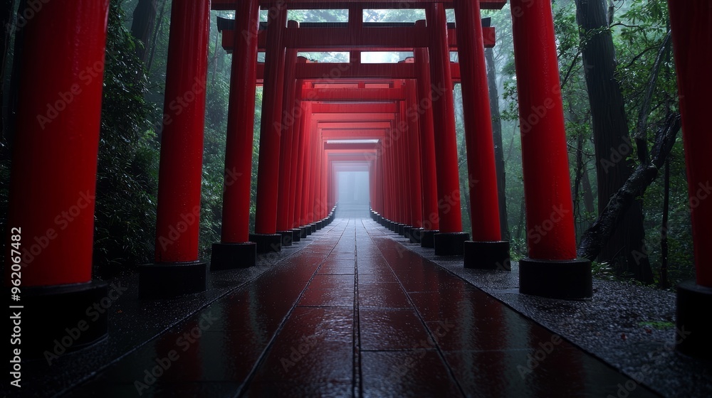 Symmetry in Temple Gates (Torii), Explore the symmetrical design of ...
