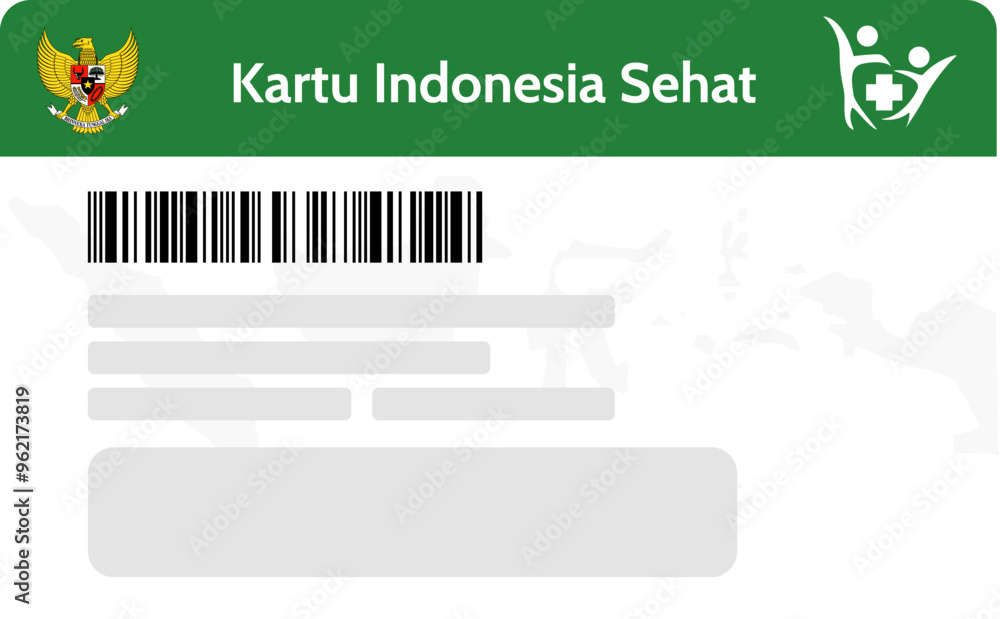 Kartu Indonesia Sehat vector graphic svg Stock Vector | Adobe Stock