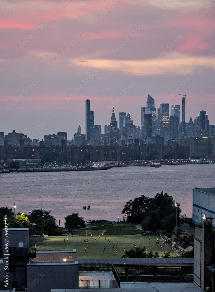 BIP field with east river and nyc skyline in the background (bushwick ...
