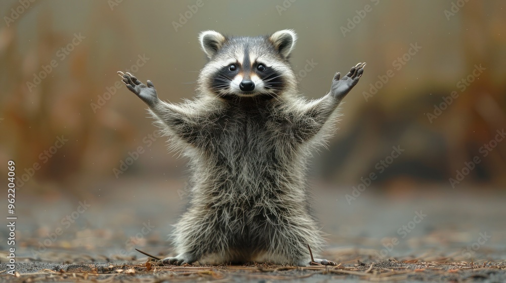 Realistic Raccoon Dance - 3D Rendering with CGI Fur for VFX Animation ...