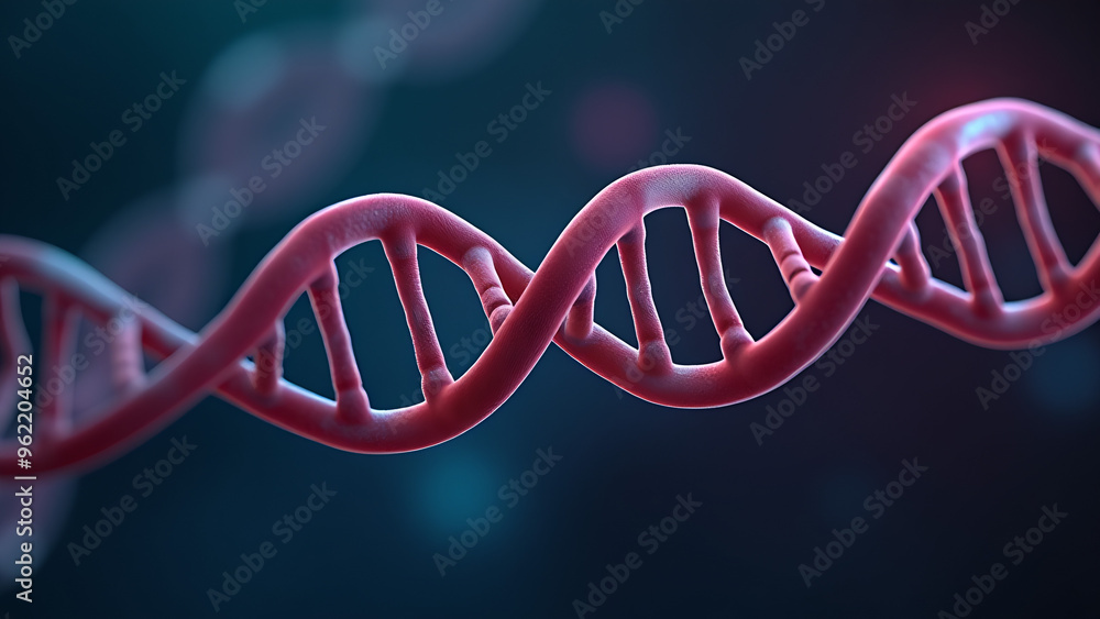 Chromosome crossover during meiosis depicted in a highly stylized image ...