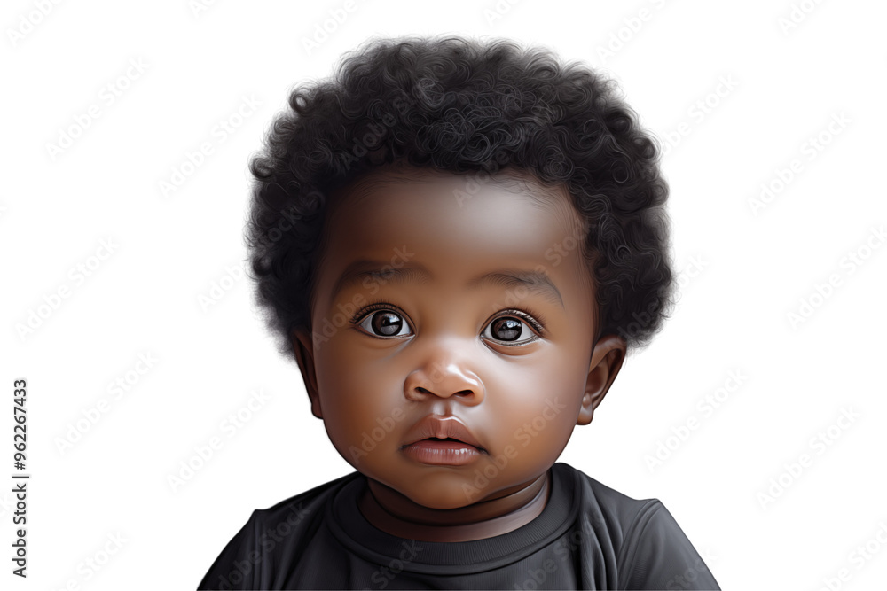 Black baby on transparent background. Birth related themes. Childbirth ...