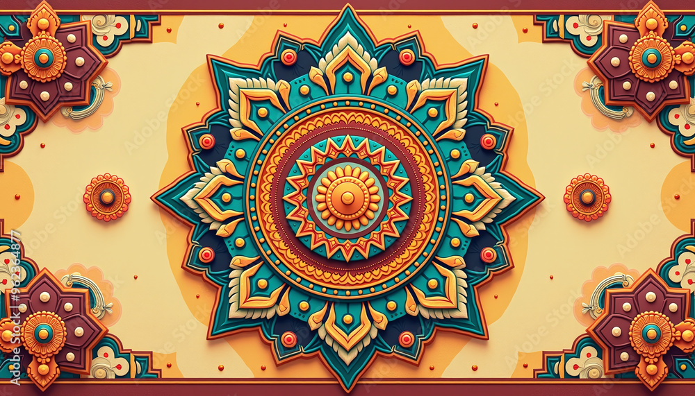 Kerala Culture Floral Artwork Showcasing Thiruvonam Timings with ...