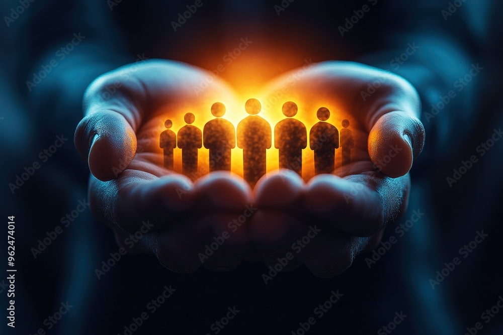 Guiding Hands: A Powerful Symbol of Leadership and Guidance Stock Photo ...