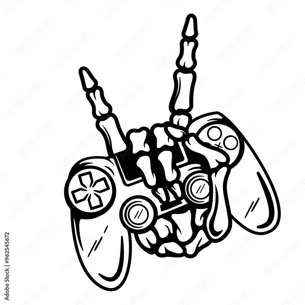 Skull Hand w/Joystick | Joystick | Gaming Pad | Game Controller | Death ...