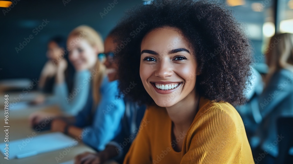 Successful business team connecting with their clients on a video call ...