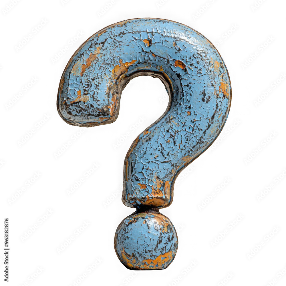 Blue question mark isolated on a transparent background png file no ...