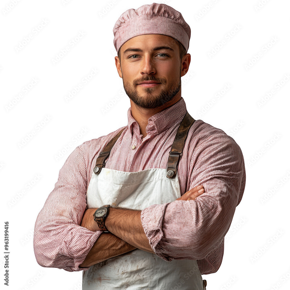 Butcher Man isolated on a transparent background png file no background ...