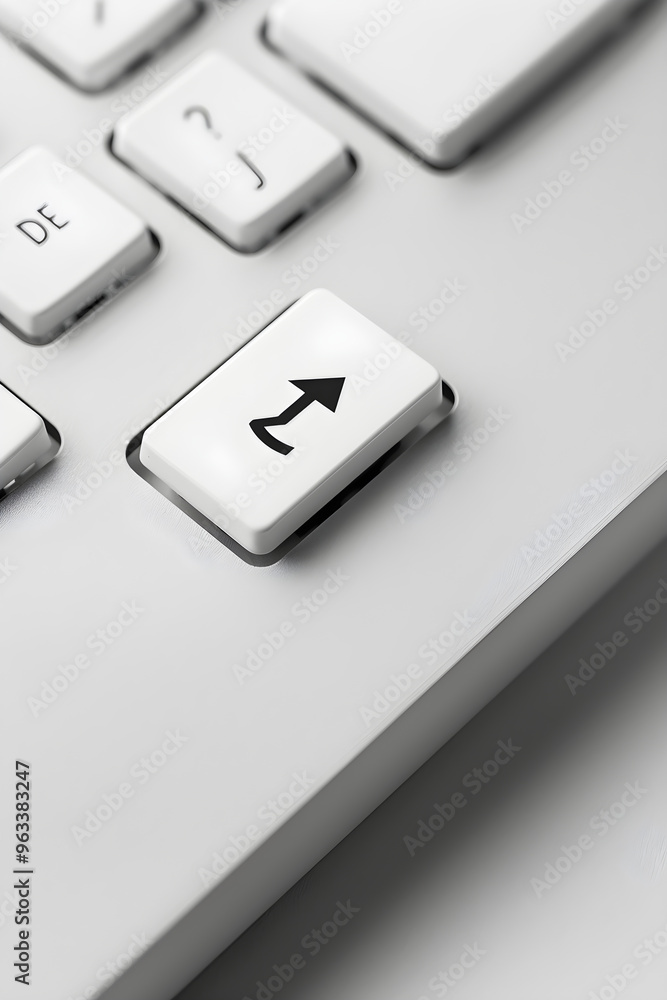 Undo Action: Visual Representation of Keyboard Undo Button Symbolizing Reverts and Corrections ...