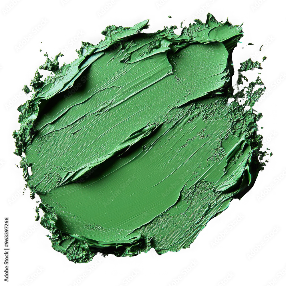Green paint isolated on a transparent background png file no background ...