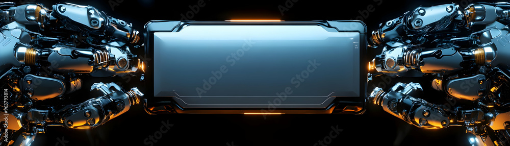 AI Driven Robotic Arm Frame Concept: Futuristic Metal Design with ...