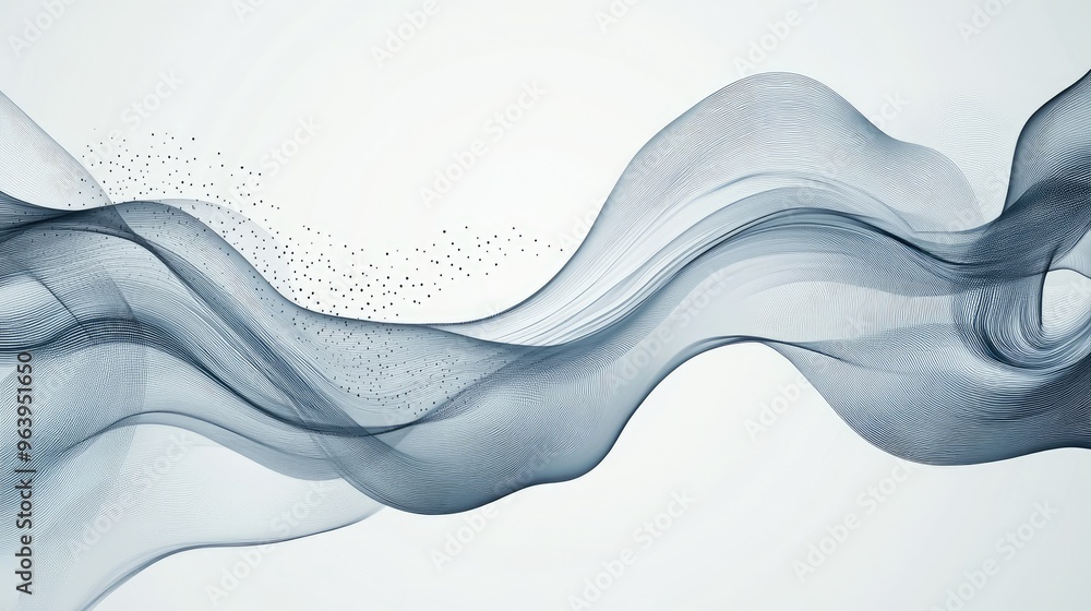 Intricate technology vector with flowing lines and complex patterns ...