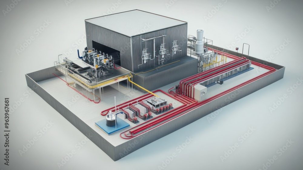 isometric a visual demonstration of how a hydrogen generator works ...