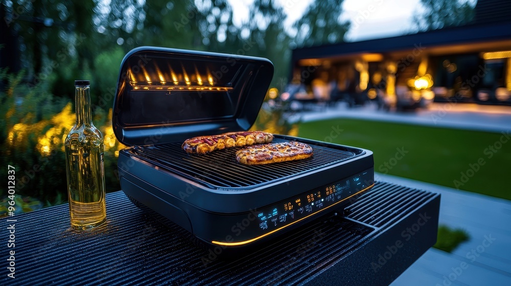Futuristic Electric Grill in Augmented Reality with Cooking Presets and ...