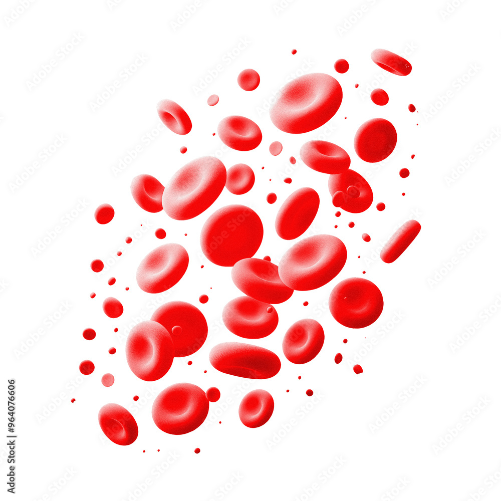 Red blood cells cutout png clip art Stock Illustration | Adobe Stock