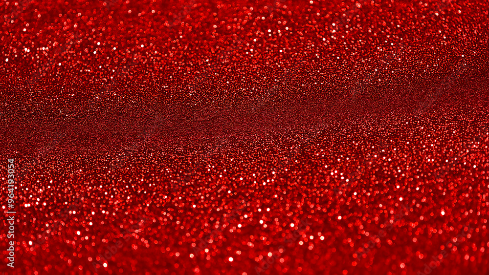 Red glitter background, shiny and textured surface with soft light ...