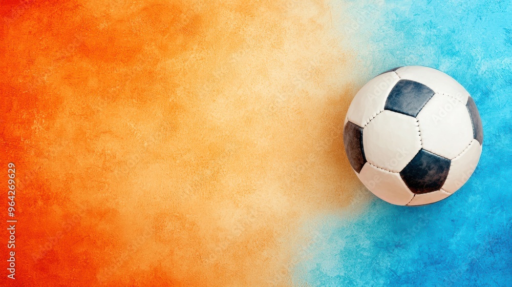 Vintage football background with faded colors and retro textures ...