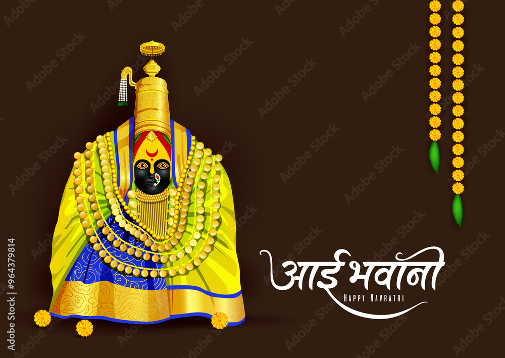 seat of power (Shakti peeth) Goddesses tulja bhavani, Navratri Festival ...