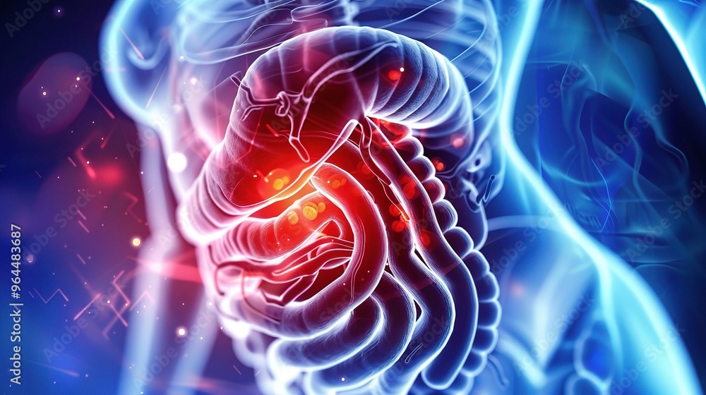 A comprehensive view of cholecystitis showing the affected gallbladder ...