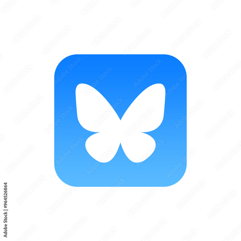 Bluesky icon transparent png download. X rival social media network app ...