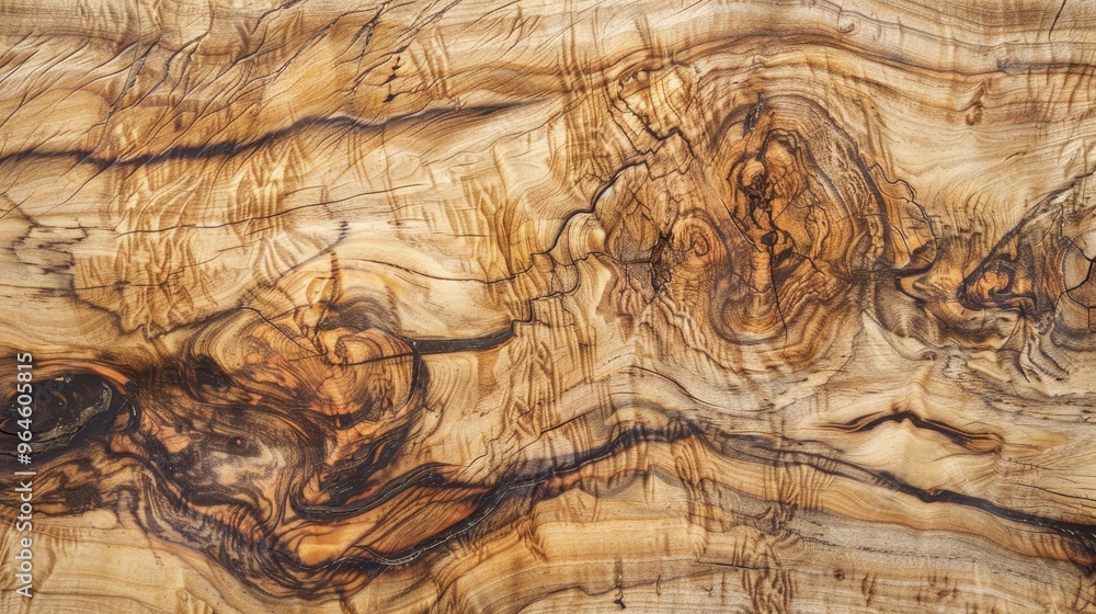 Captivating Spalted Wood Grain: A Natural Symphony of Light Browns and ...