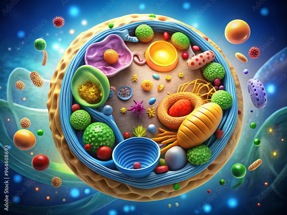 Anatomy diagram cell organelles organelle architecture scientific ...