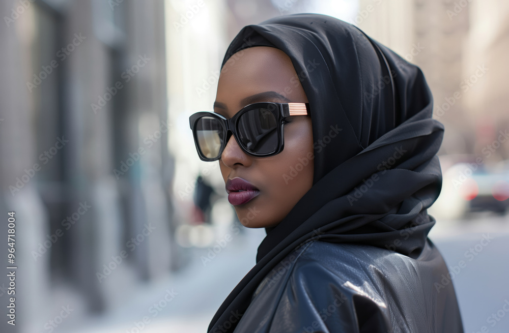 Young Somali Muslim woman with an air of sophistication and modernity ...