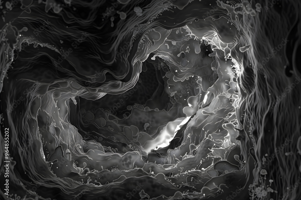 High-Resolution Ultrasound Image Illustrating Internal Organ Scanning ...