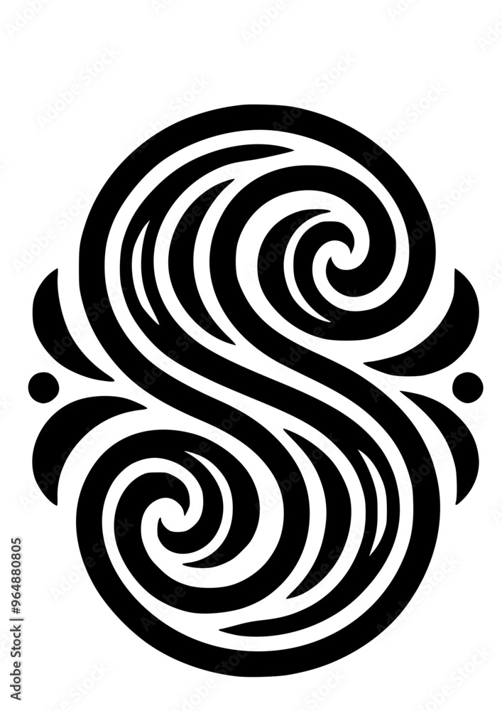 Image vectorielle Stock Swirl SVG, Flourish SVG, Stroke Svg, Ornaments ...