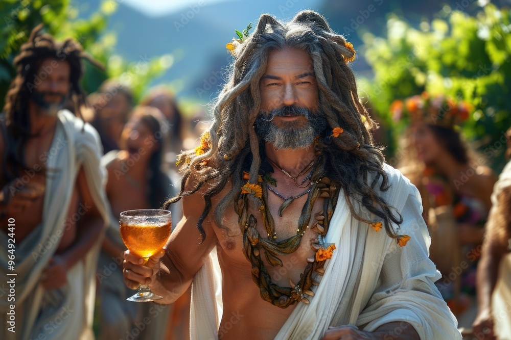 Dionysus, the youthful olympian god of wine and revelry in greek ...