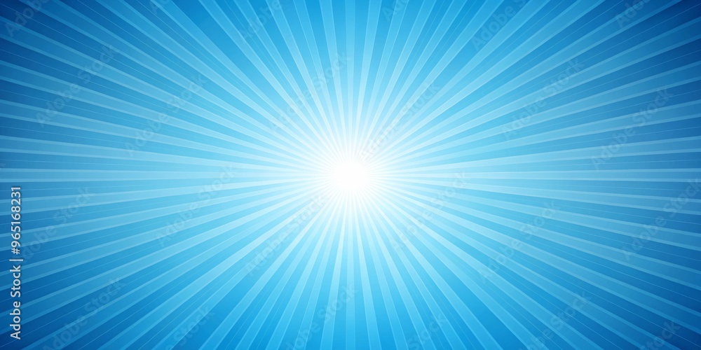 Abstract Blue Sunburst Radial Lines, Vector, Graphic Design, Background ...