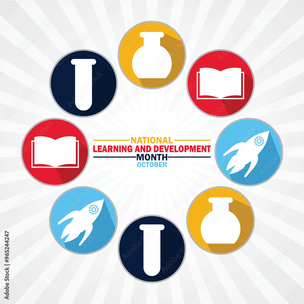 National Learning And Development Month. October. Holiday concept ...