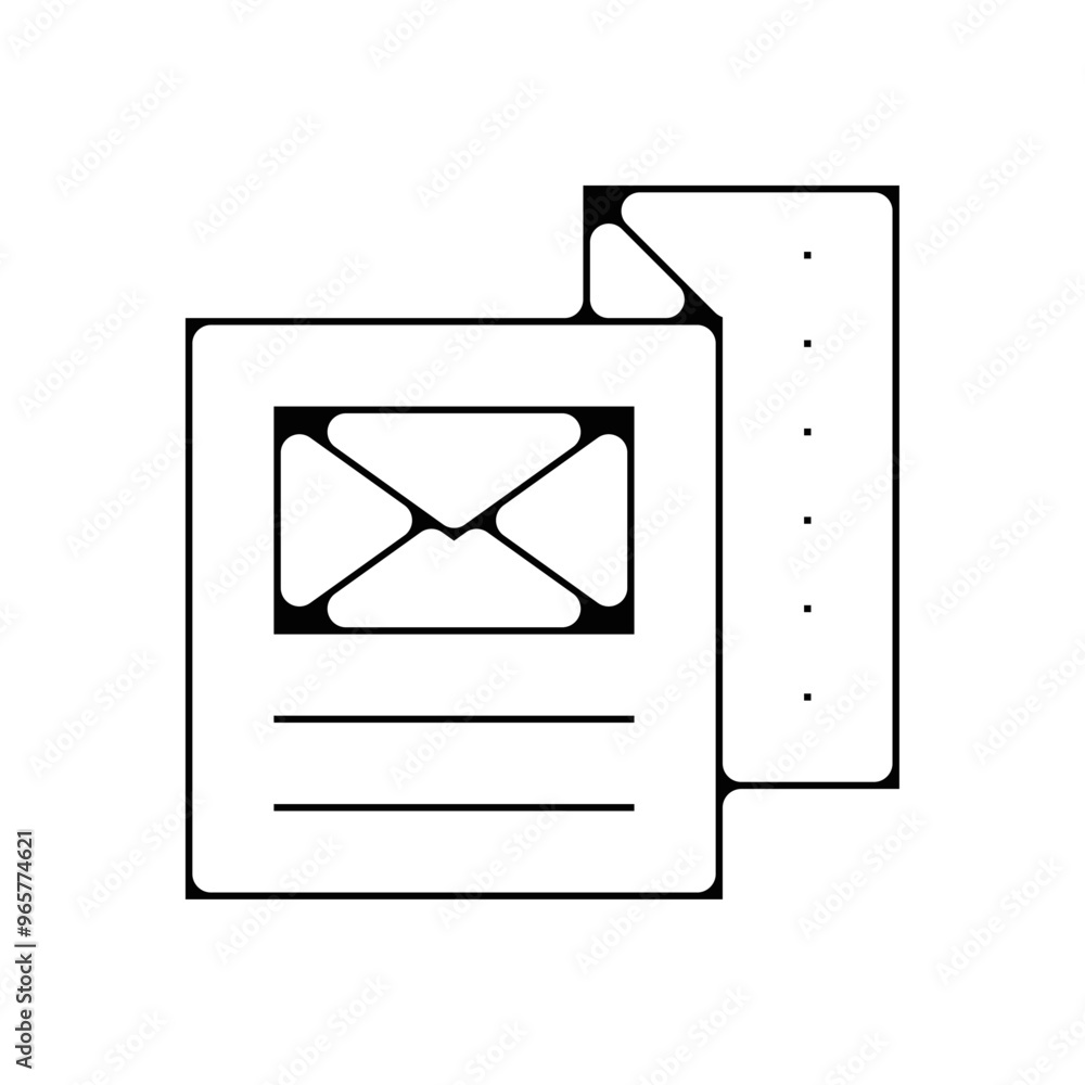 ensemble picto icones symbole depliant brochure publicite trace fin ...