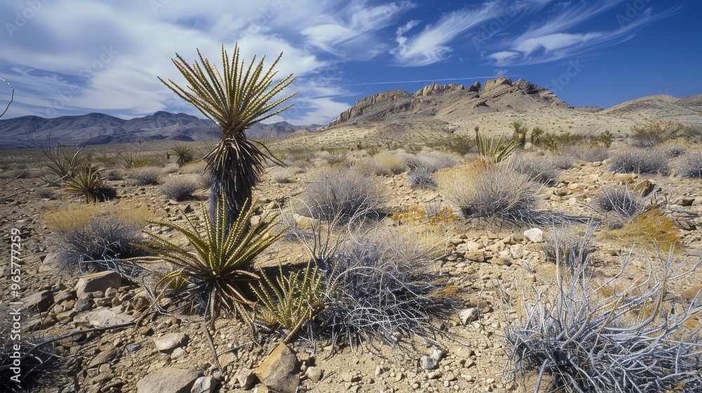 ภาพประกอบ Stock The adaptation of desert plants to conserve water ...